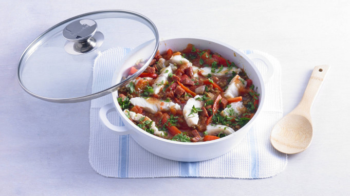 Spaanse vispan met linzen - Video - Allerhande - Albert Heijn